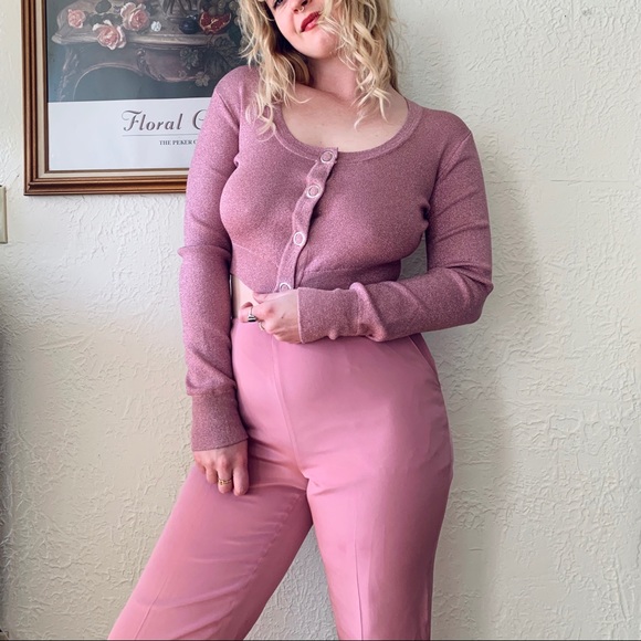 Sweaters | Pink Sparkly Sweater | Poshmark